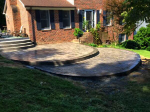 Multi Level Stamped Concrete Patio | Blackwater Concrete